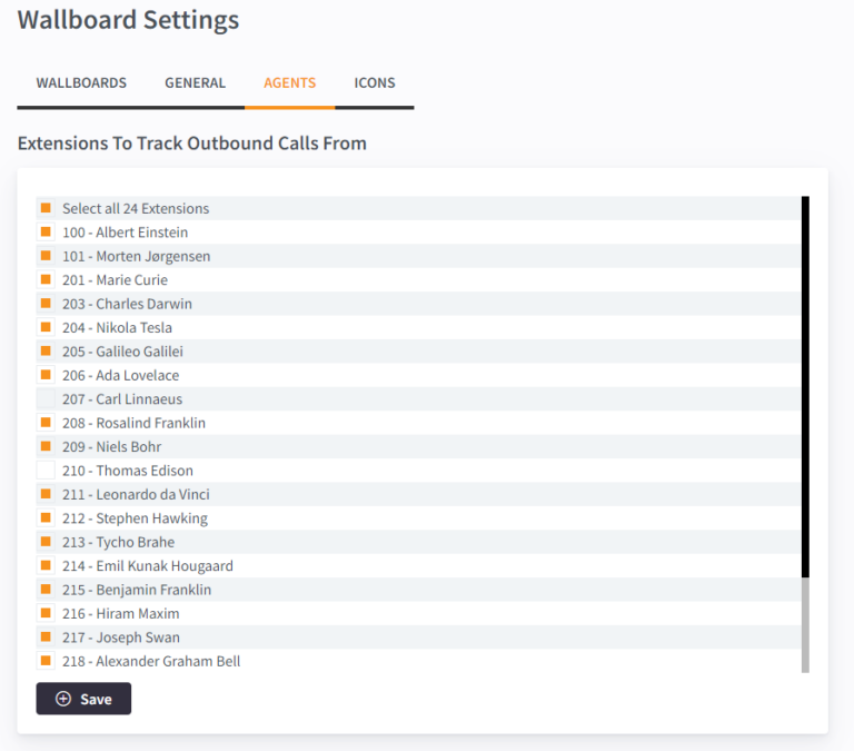 Wallboard Layout 5 - Outbound Wallboard - JEDWare
